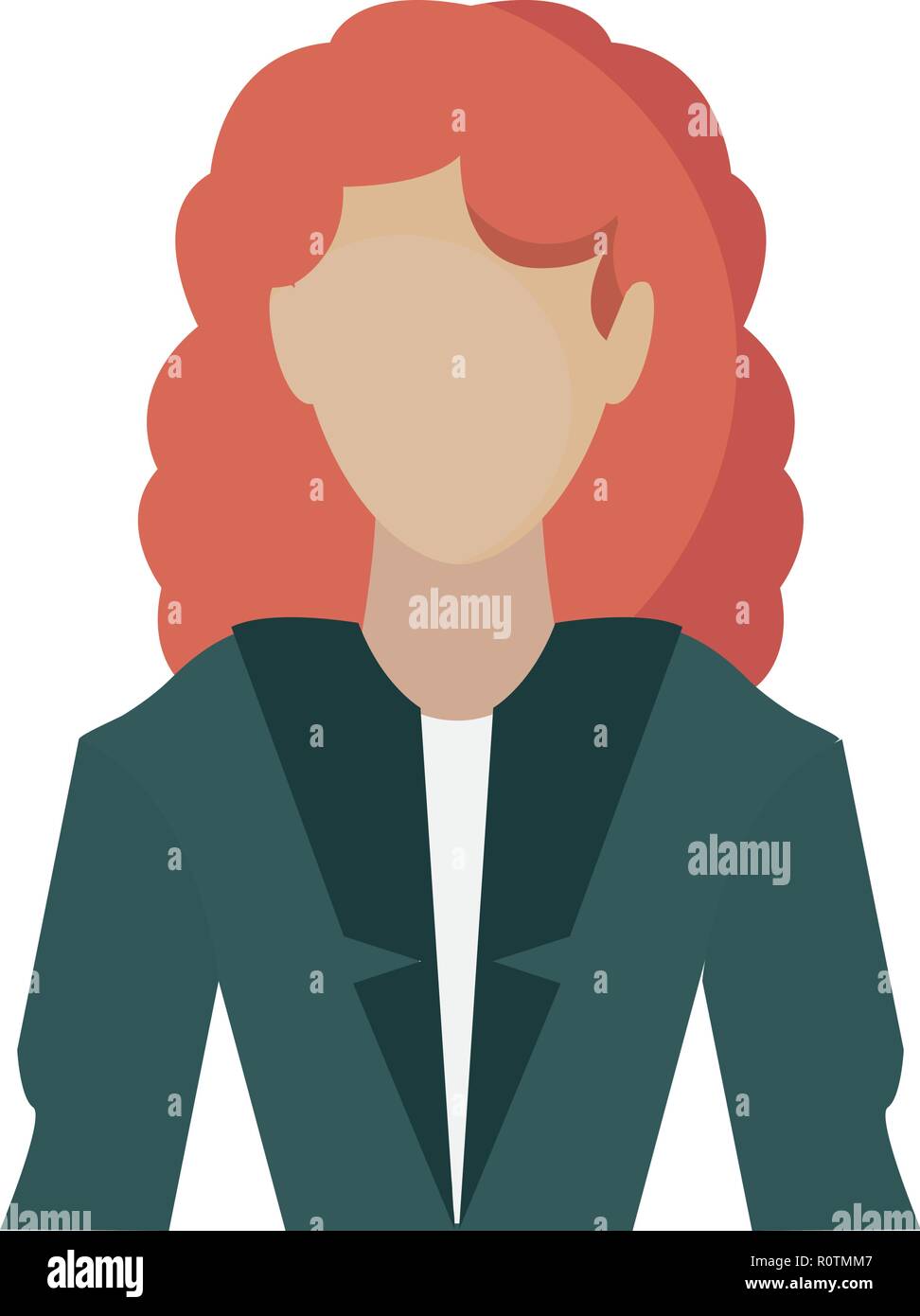 woman portrait on white background vector illustration Stock Vector ...