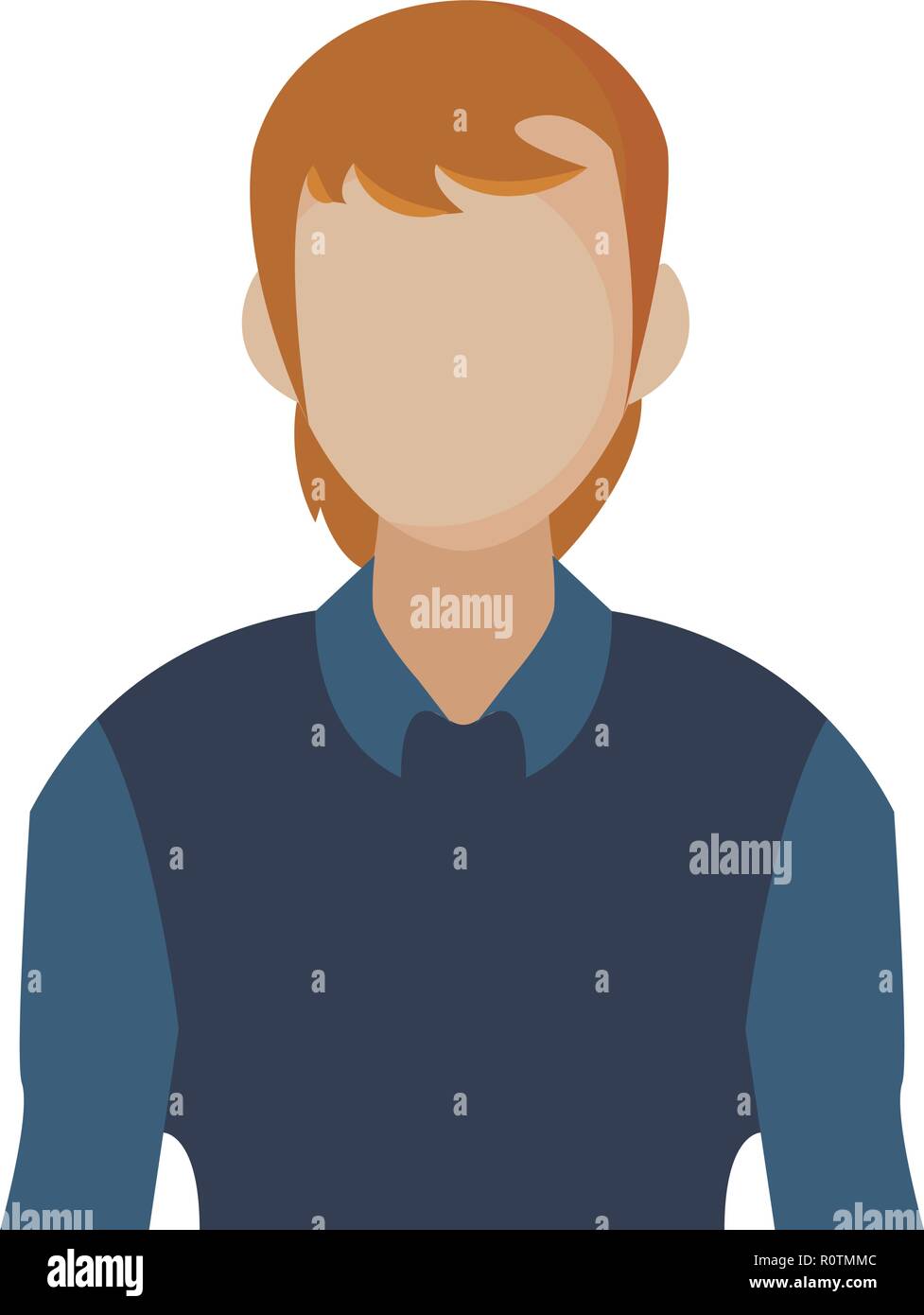 man portrait on white background vector illustration Stock Vector Image ...