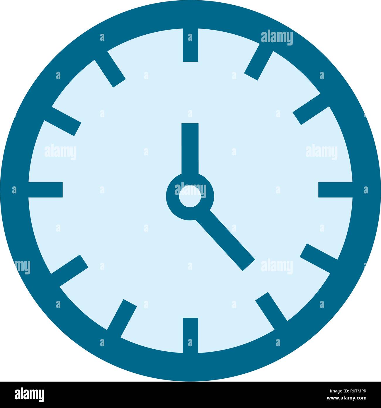 clock time on white background vector illustration Stock Vector Image ...