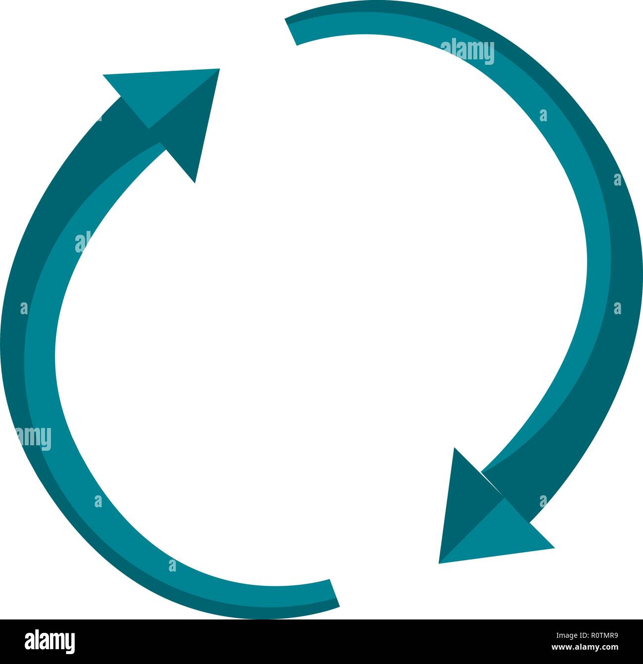 reload arrows on white background vector illustration Stock Vector ...