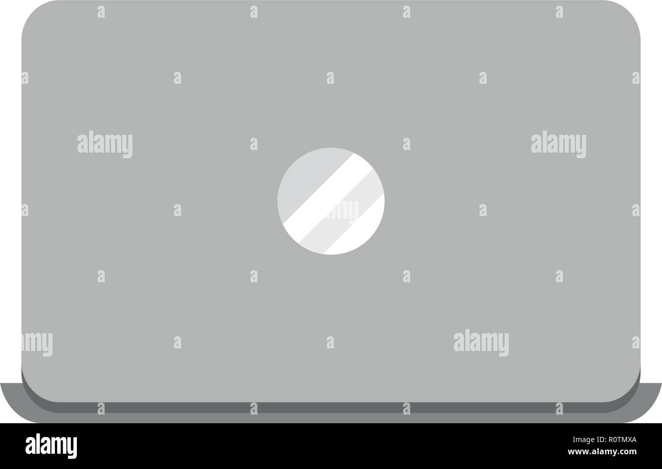 laptop computer on white background vector illustration Stock Vector ...