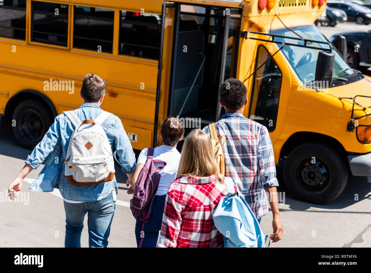 School Bus With Teens High Resolution Stock Photography and Images - Alamy