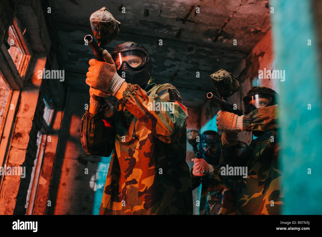 Paintballers hi-res stock photography and images - Alamy