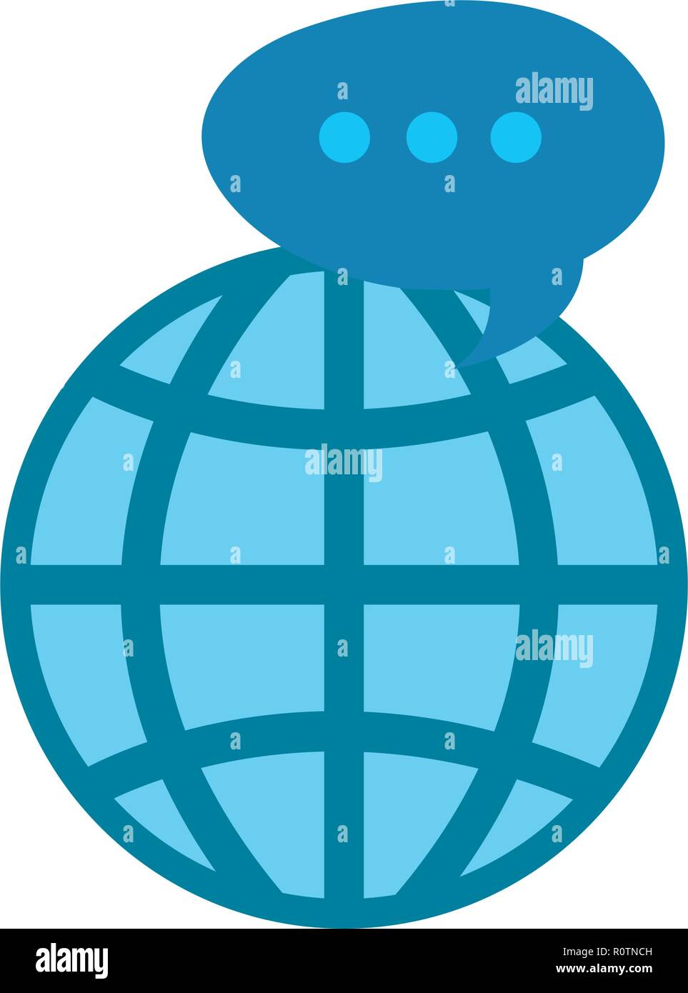 world speech bubble on white background vector illustration Stock ...