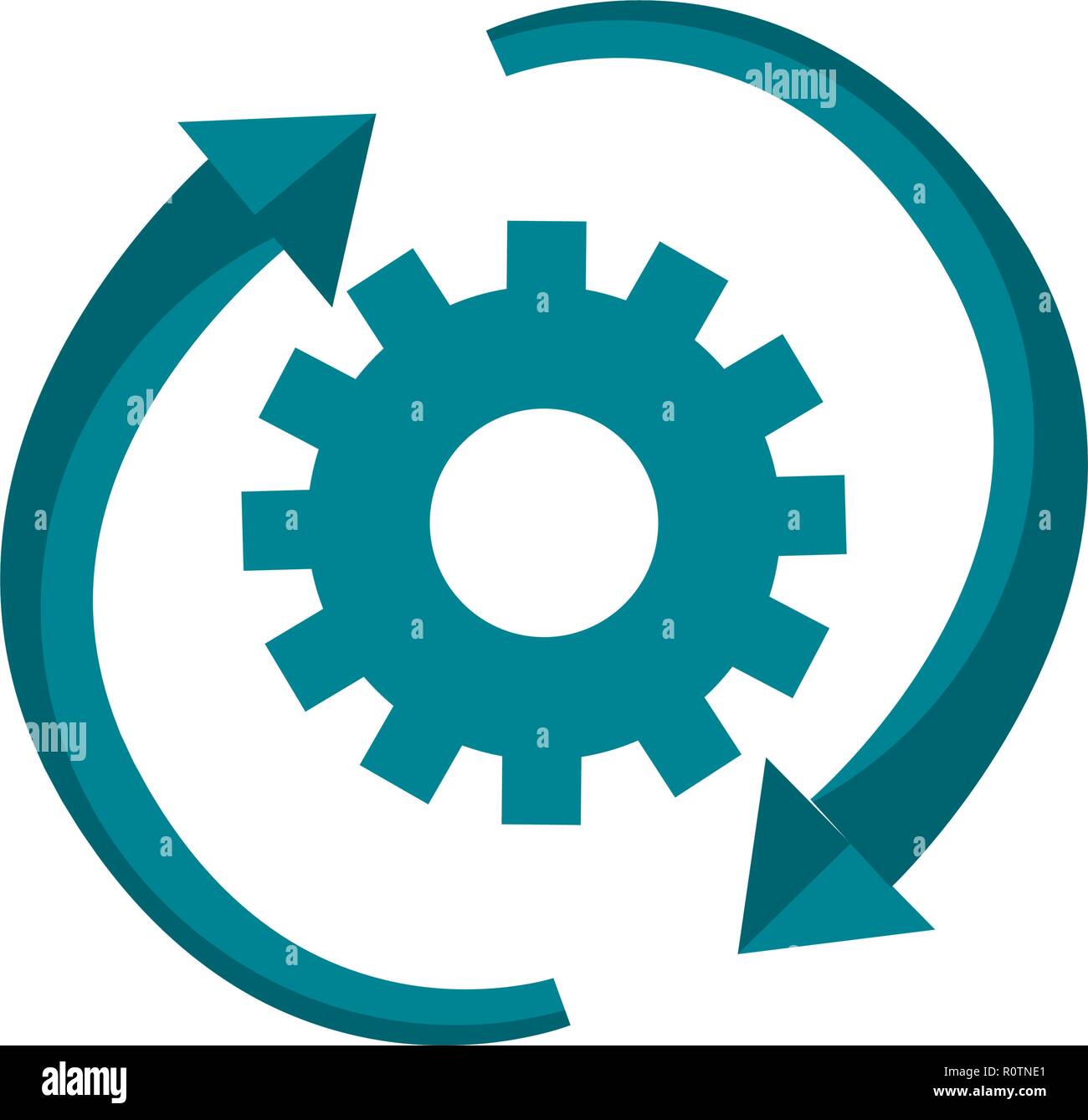 gear call center support maintenance vector illustration Stock Vector ...