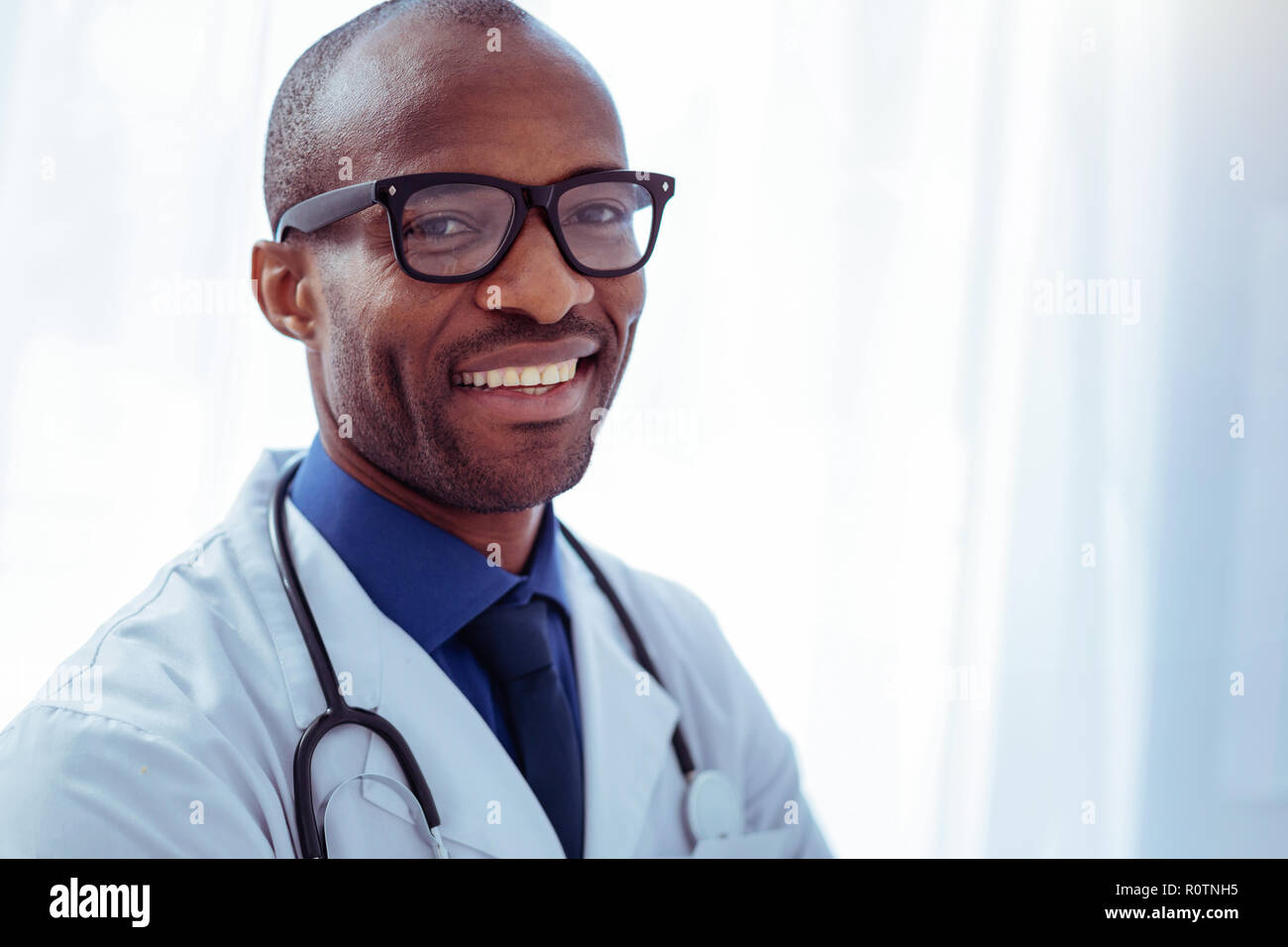 Portrait experienced african doctor hi-res stock photography and images ...