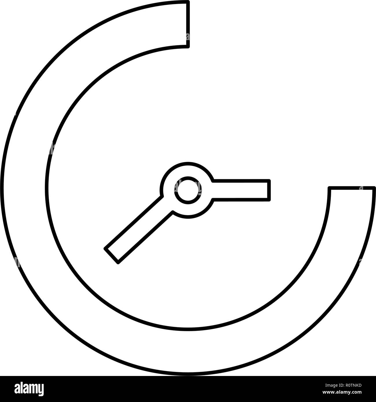 clock speed on white background vector illustration vector illustration ...