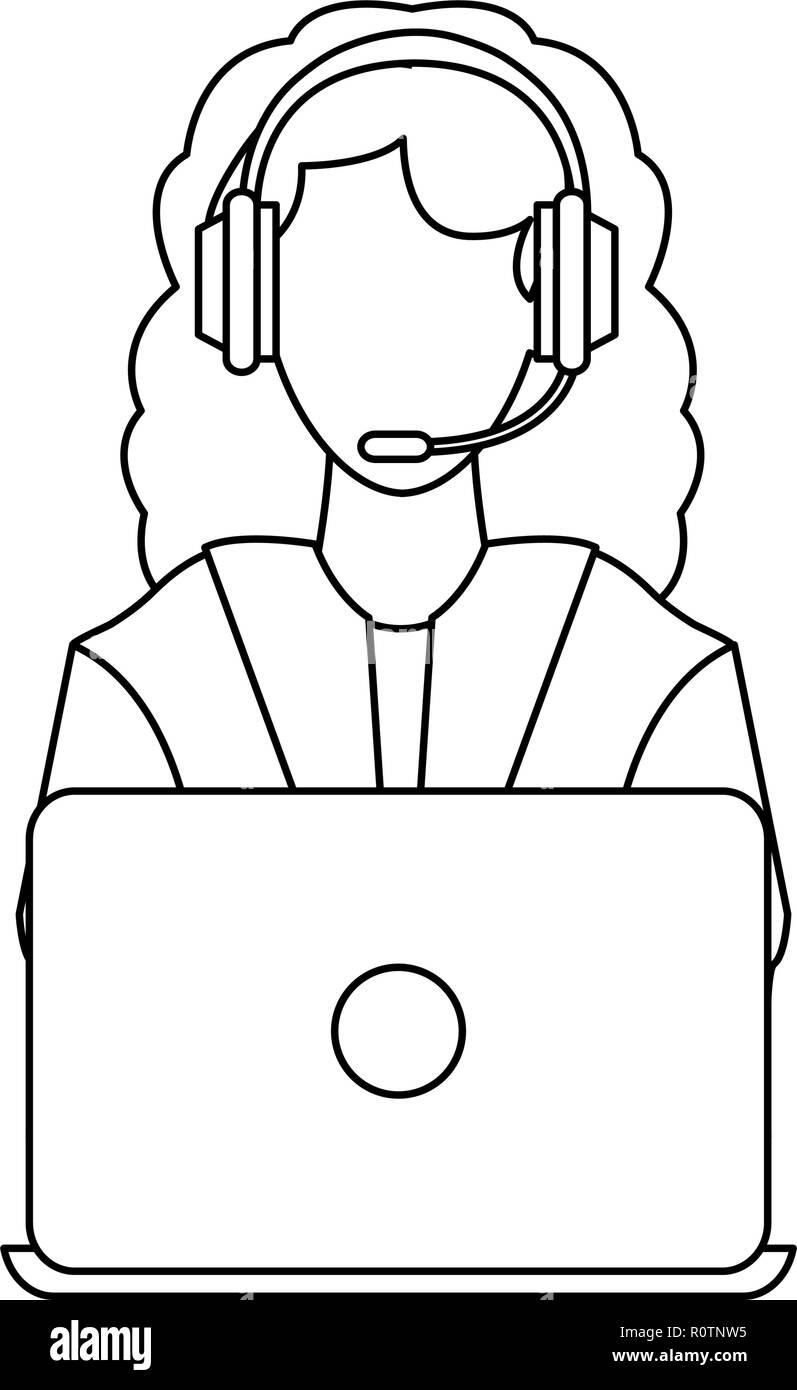 Computer operator image Black and White Stock Photos & Images - Alamy