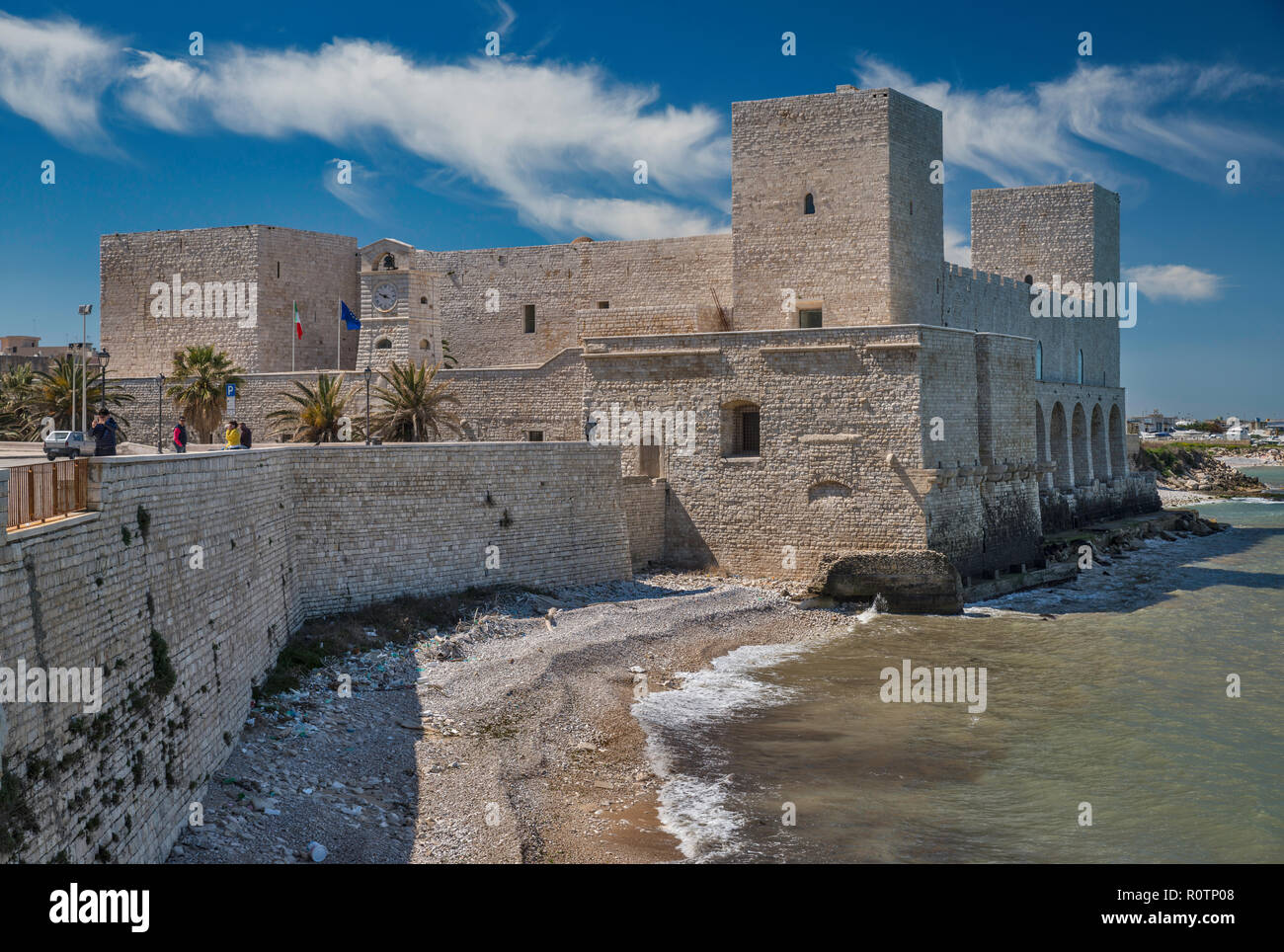 Castello Svevo, 13th century castle, Trani, Apulia, Italy Stock Photo ...