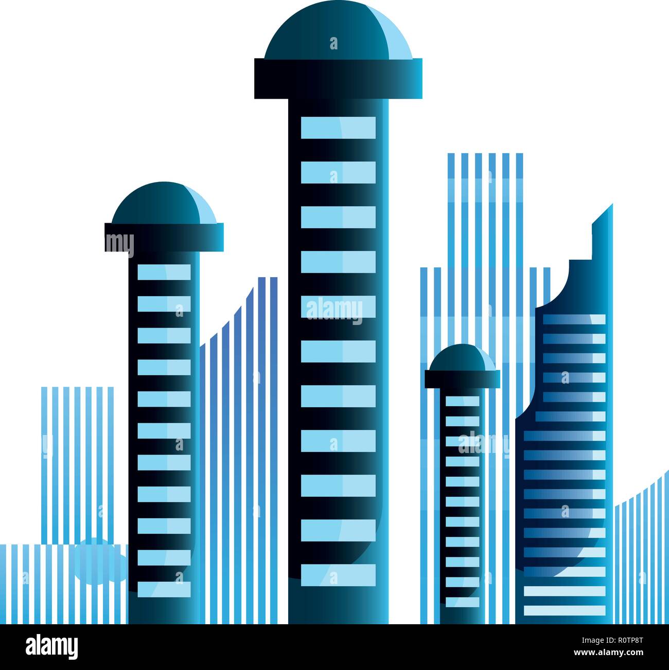 Futuristic City Skyline Illustration High Resolution Stock Photography ... Futuristic City Skyline Illustration High Resolution Stock Photography ...