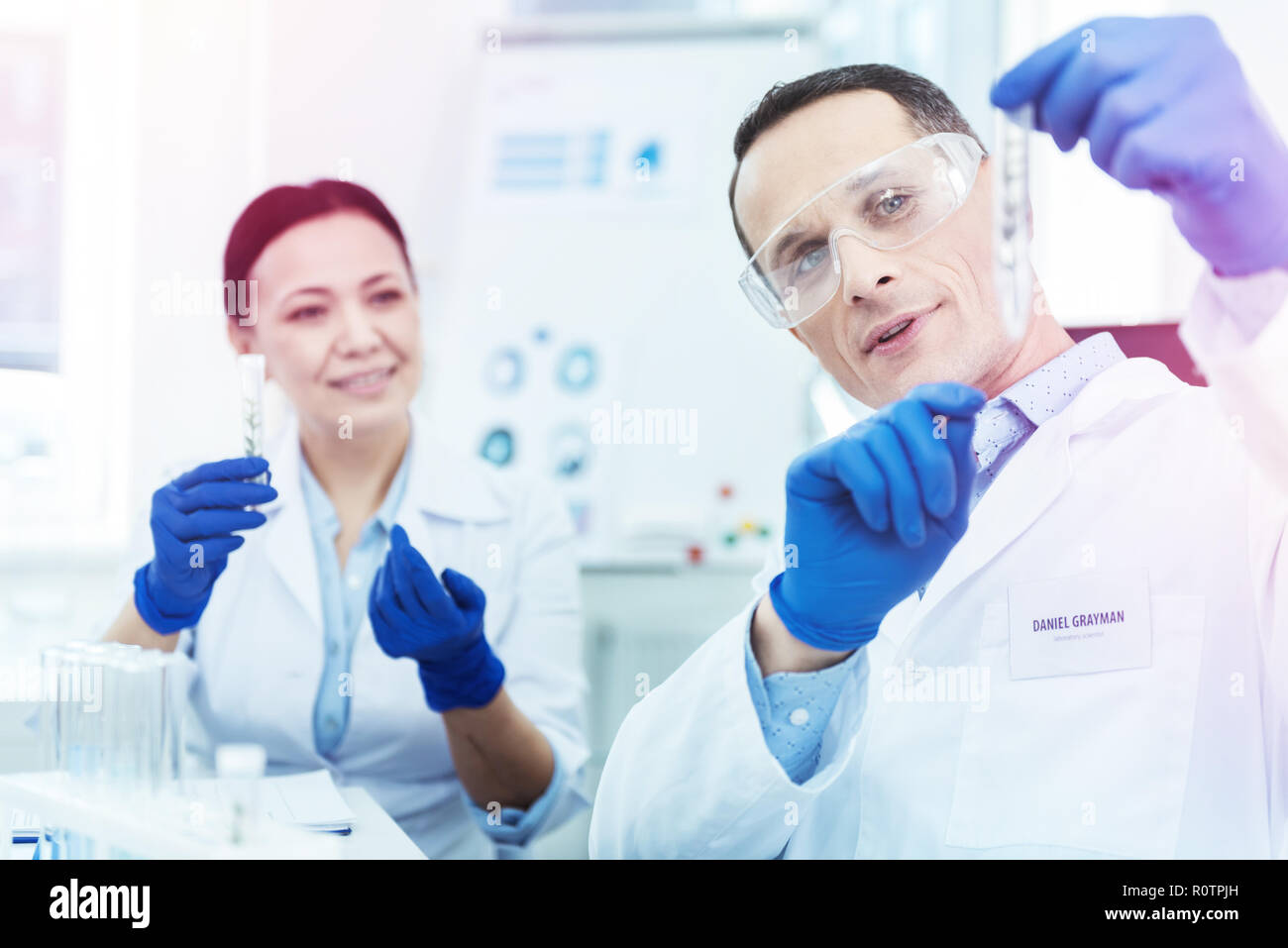 Close up modern laboratory plant hi-res stock photography and images ...