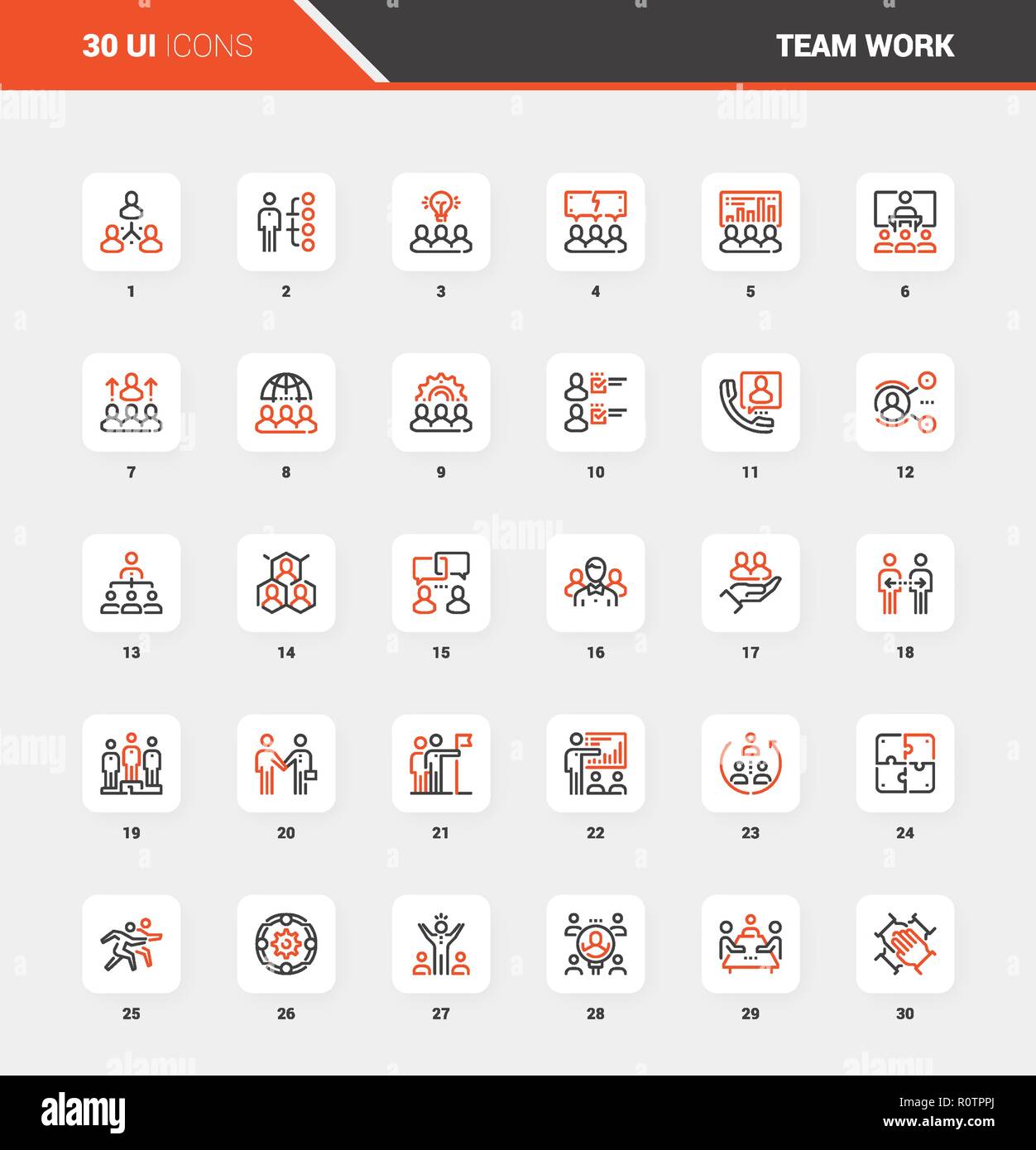 Development team line icon Stock Vector Images - Alamy