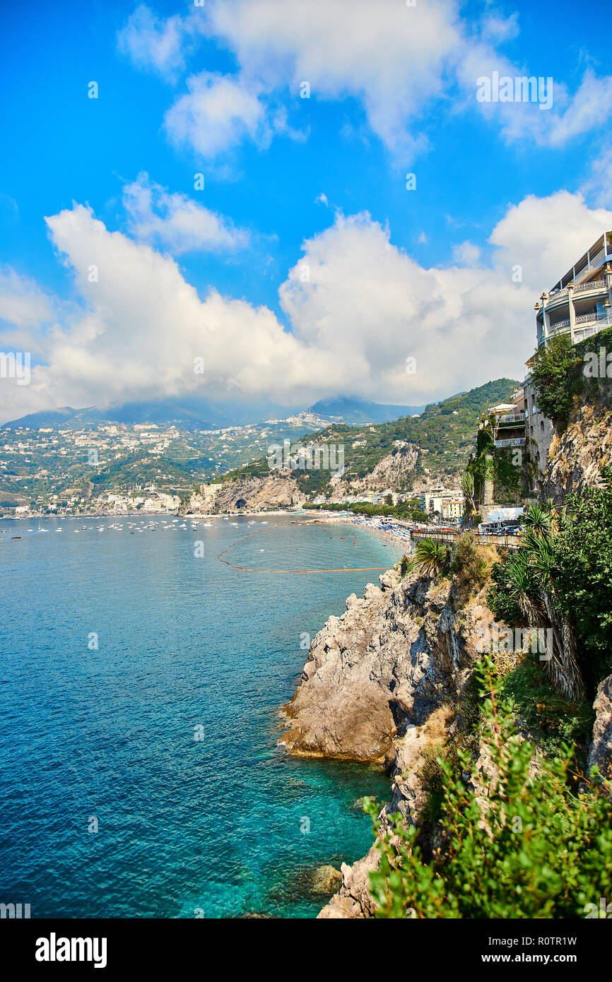 Positano, Amalfi Coast, Campania, Italy. Beautiful View of Positano ...