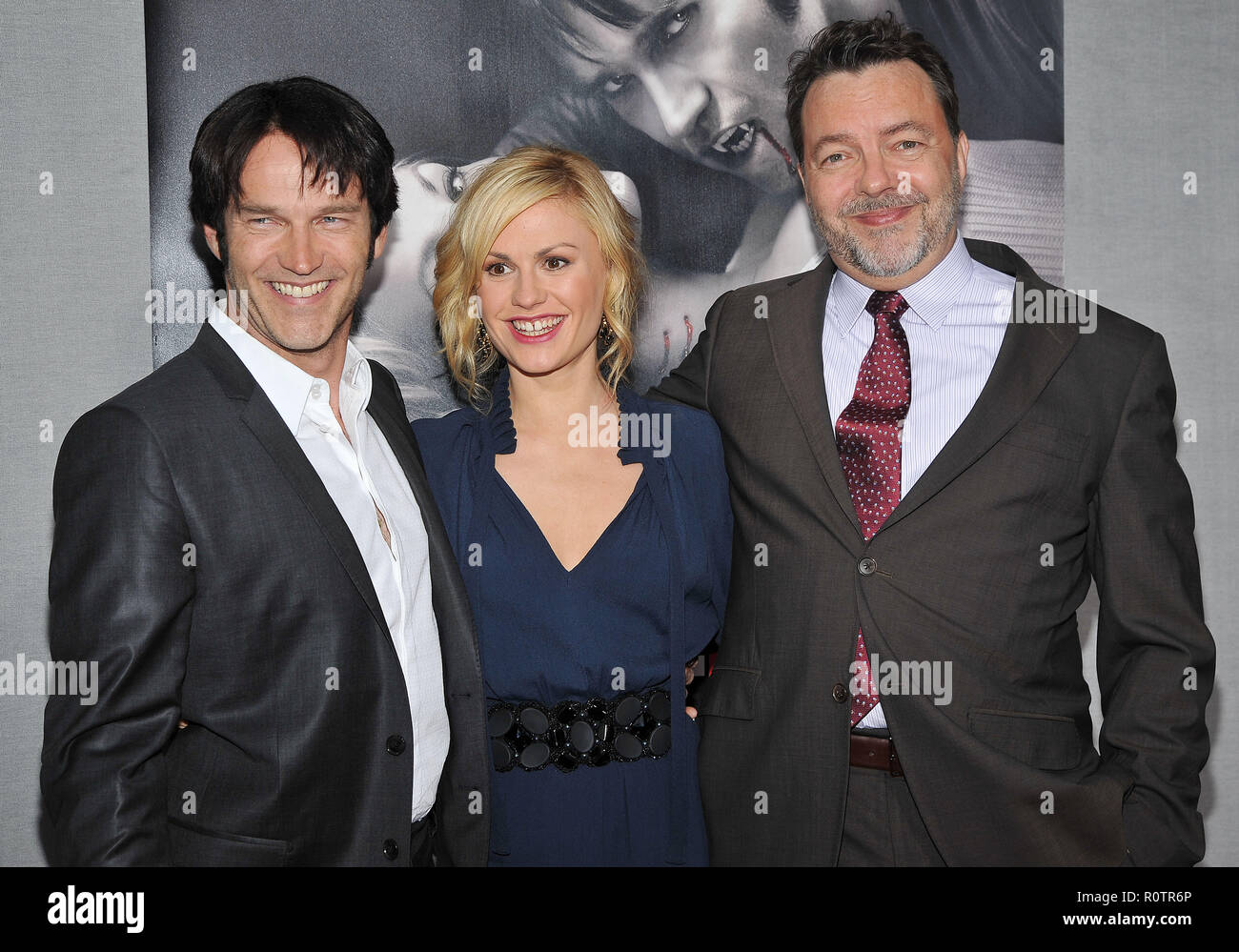 Steven Moyer, Anna Paquin and Alan Ball - True Blood - season 2 ...