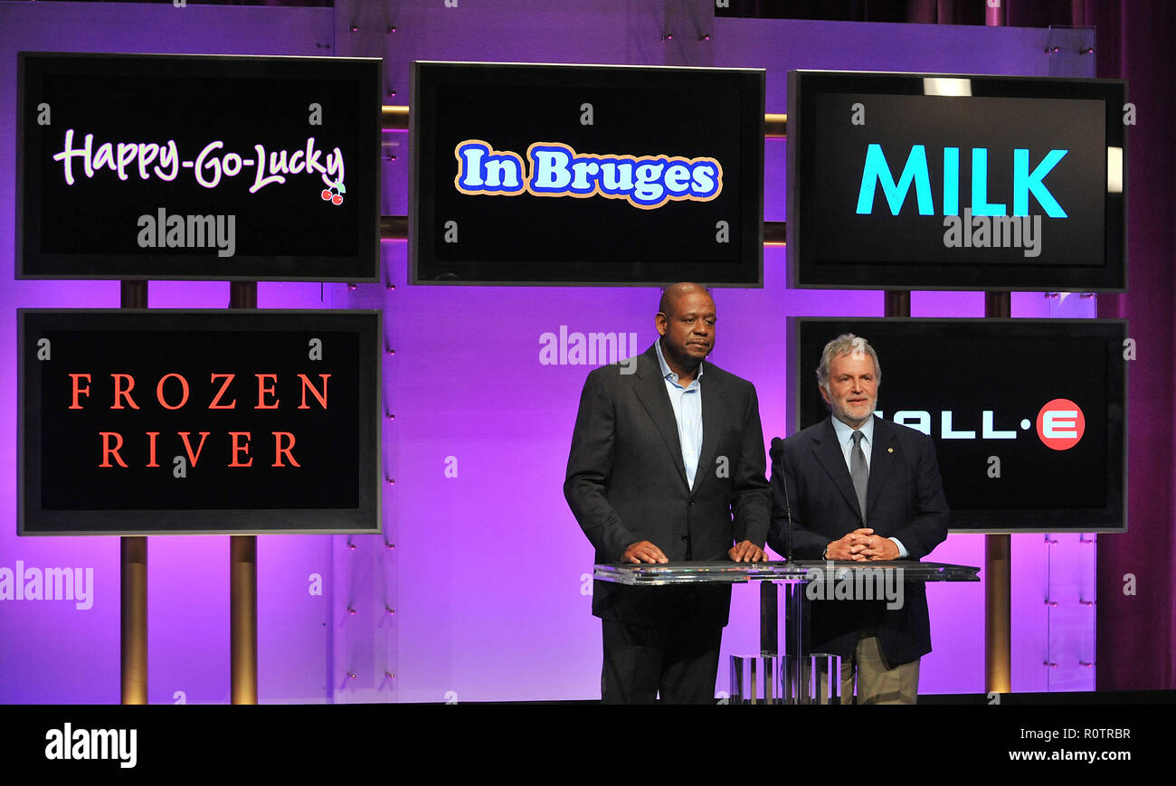 Sid Ganis President and Forest Whitaker - 81th Oscars Nominations 2009 ...