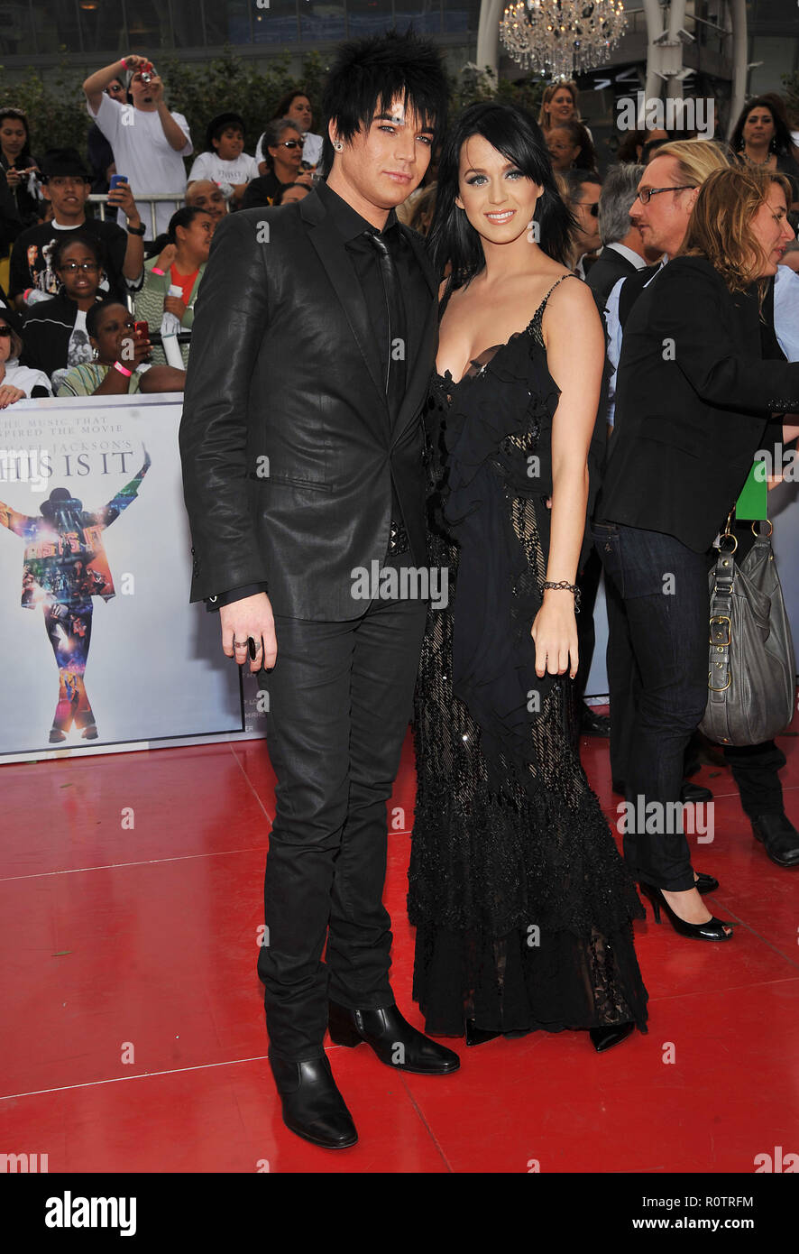 Adam Lambert and Katy Perry - Michael's Jackson, This Is It Premiere at ...