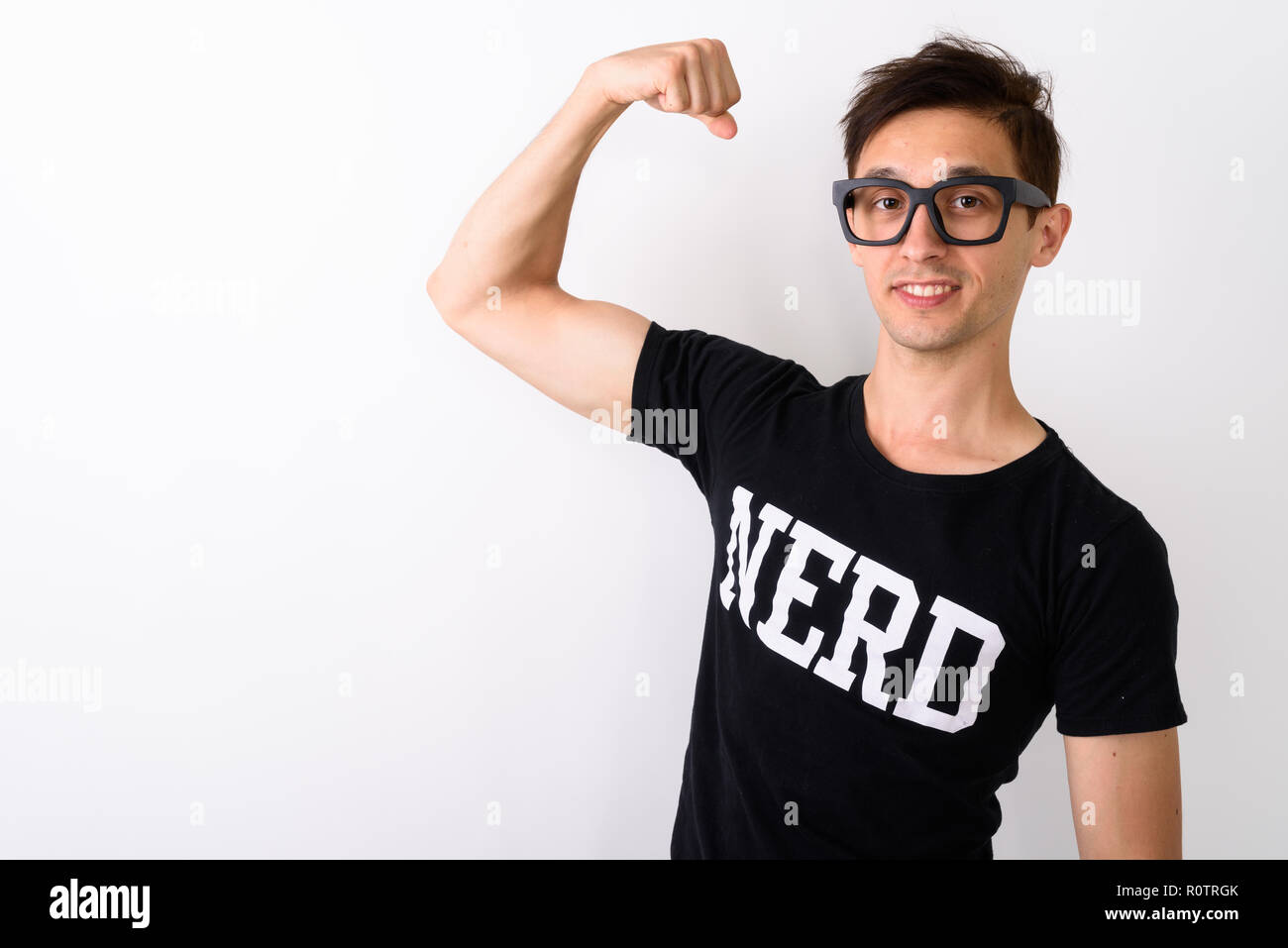 Man flexing arm hi-res stock photography and images - Alamy