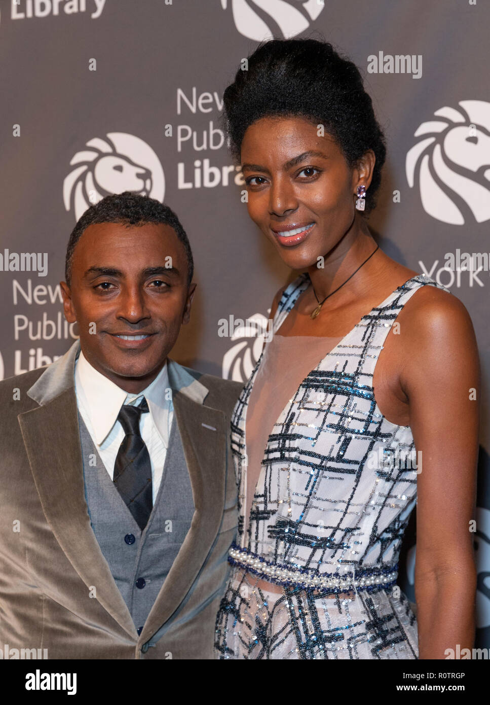 New York, NY - November 5, 2018: Marcus Samuelsson and Maya Samuelsson ...