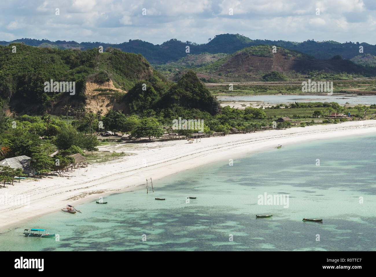 Paradise tropical island landscape with clean and transparent water and ...
