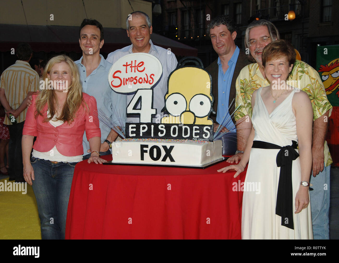 The cast of the SIMPSONS ( Nancy Cartwright, hank Azaria, Al Jean - ex ...