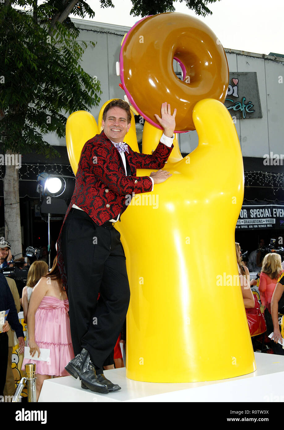 the director David Silverman arriving at The Simpsons, The Movie ...