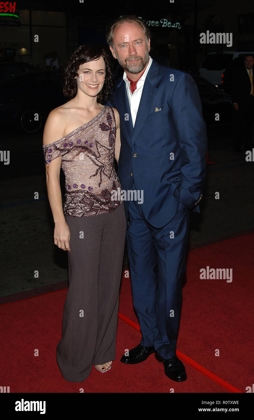 Xander Berkeley and Lara Clarke arriving at the North Country Premiere ...