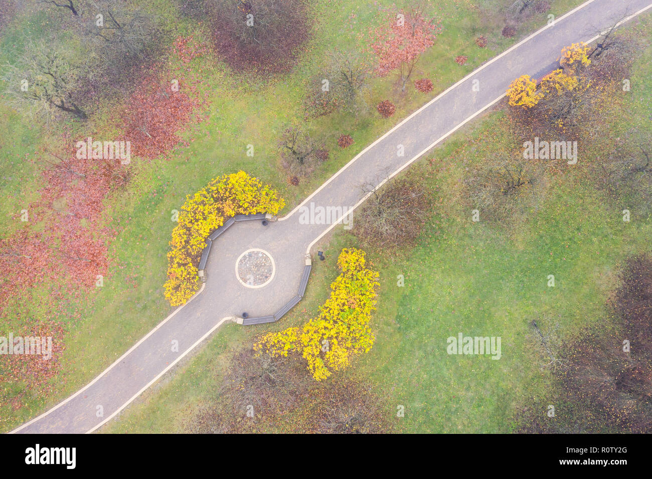 Aerial view stone pathway hi-res stock photography and images - Alamy