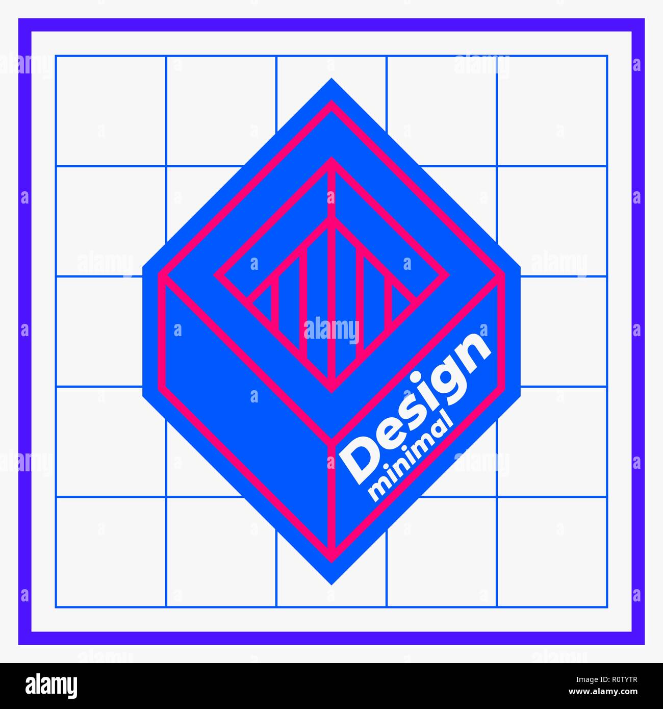 Universal geometric colorful trend background with bright bold lineal ...