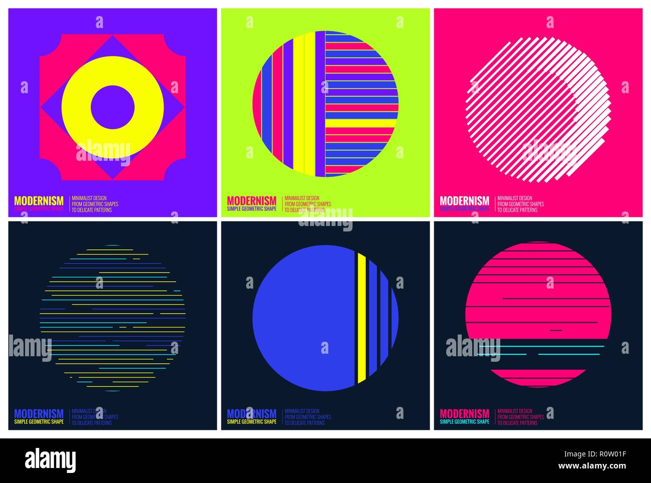 Simplicity Geometric Design Set Clean Lines and Forms Stock Vector ...