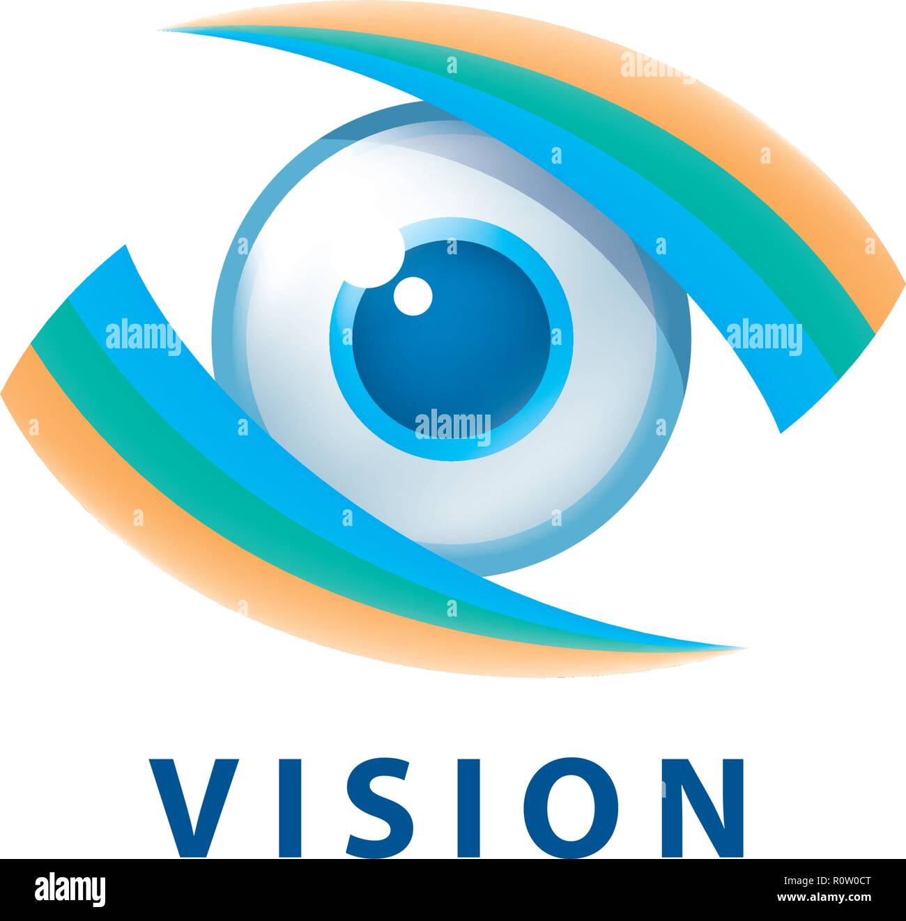 Sign in the shape of the eye. Vector illustration of the icon Stock ...