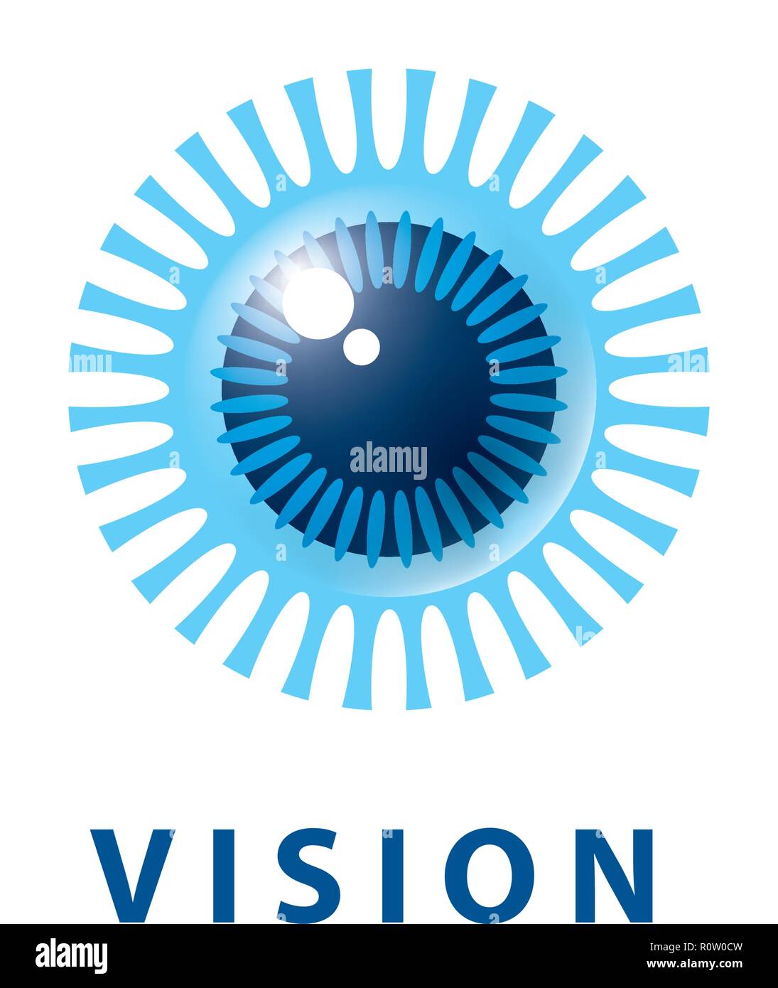 Sign in the shape of the eye. Vector illustration of the icon Stock ...