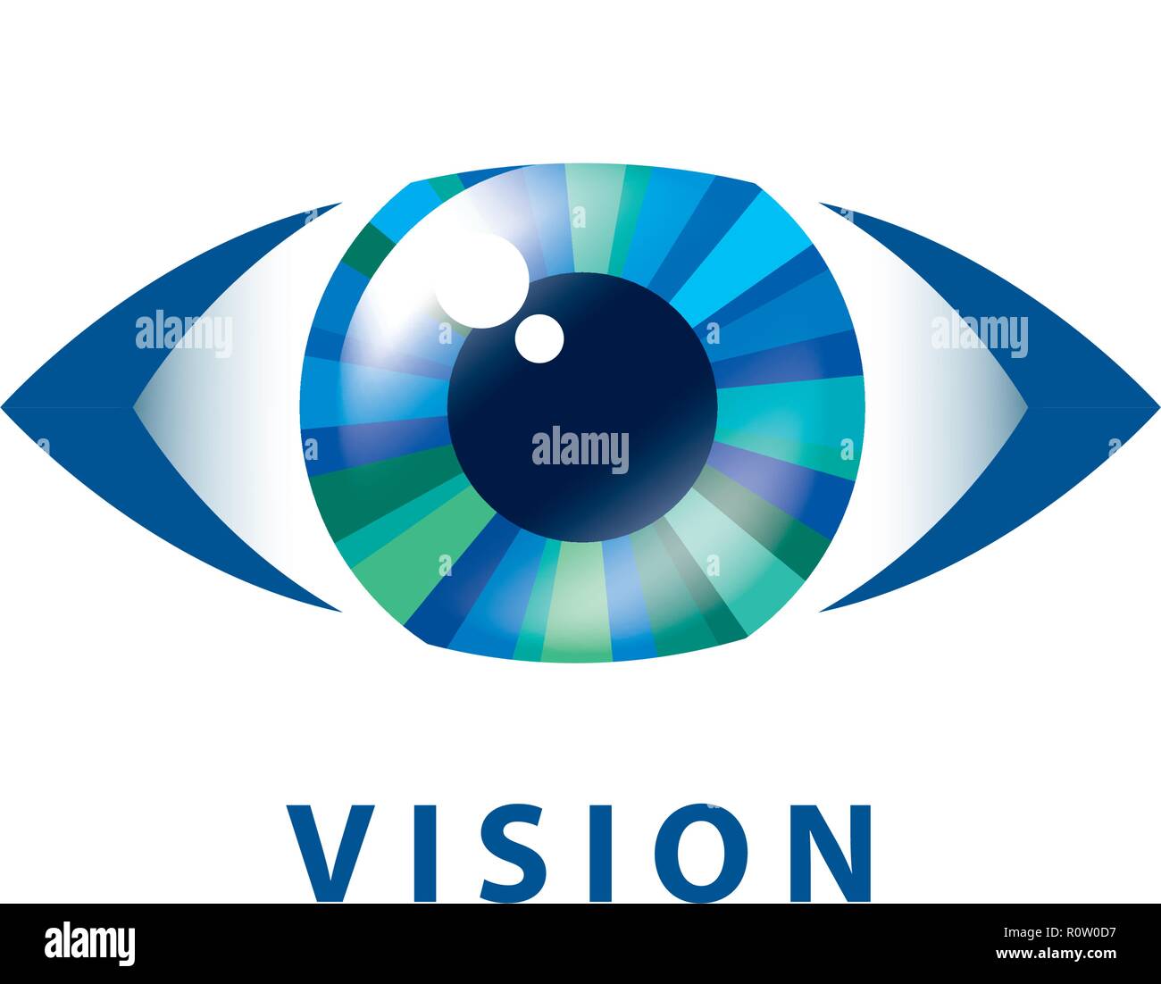 Sign in the shape of the eye. Vector illustration of the icon Stock ...