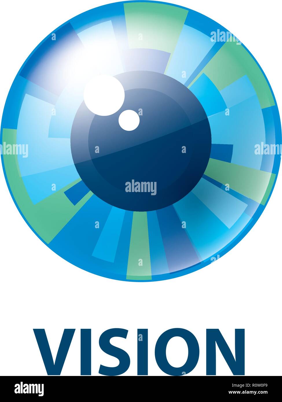 Sign in the shape of the eye. Vector illustration of the icon Stock ...