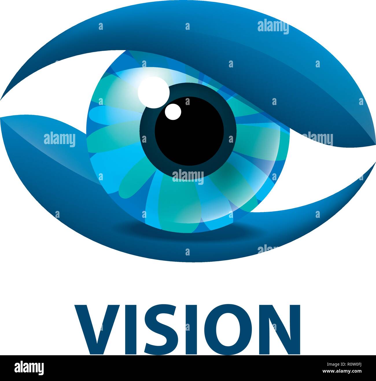 Sign in the shape of the eye. Vector illustration of the icon Stock ...