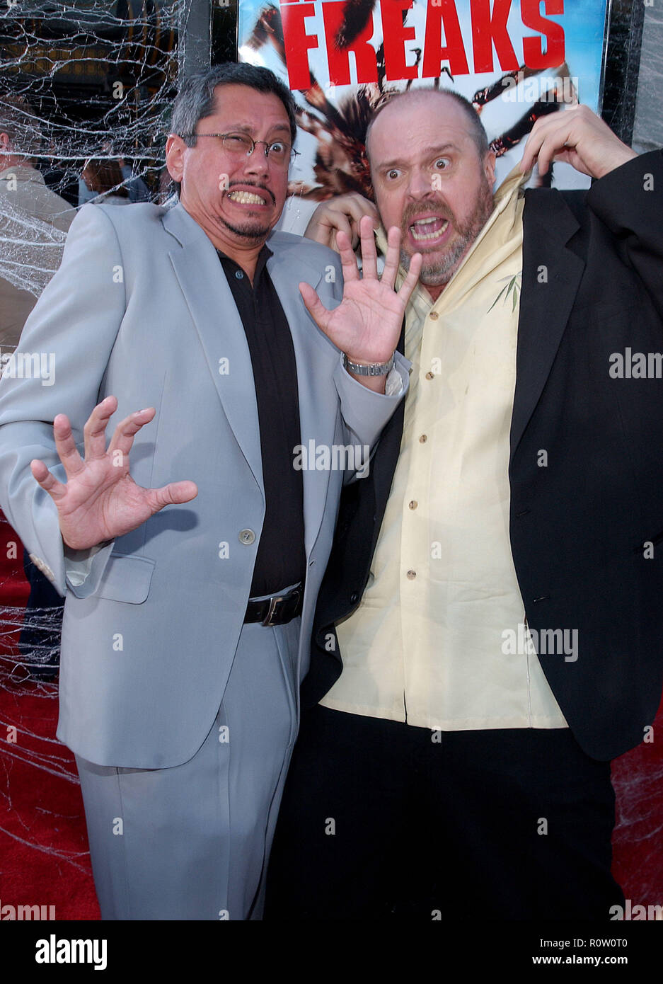 The director Dean Bevlin and Rick Overton at the premiere of "Eight ...