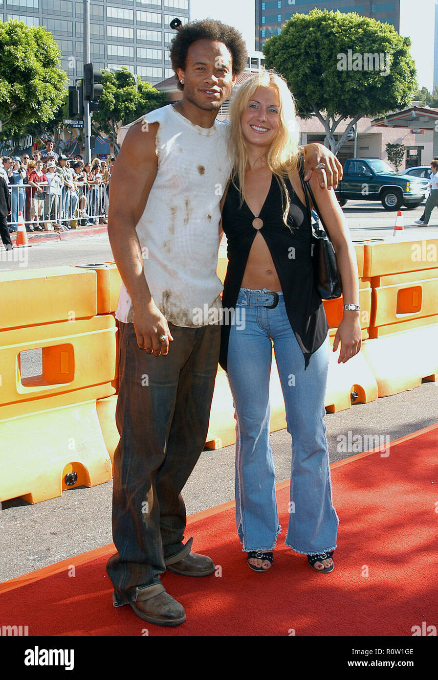 Kiko Ellworth and Natalia Hiller arriving at the Premiere of Gigli at ...