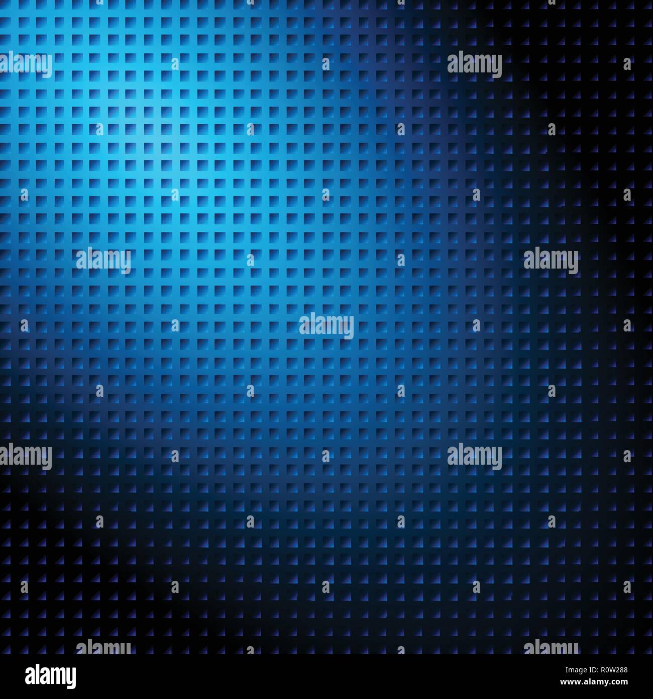 Abstract blue gradient and square texture background with light from a ...