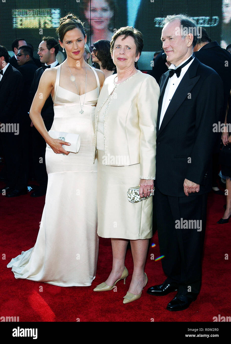 Jennifer Garner with mom and dad arriving at the 55th Annual Emmy ...