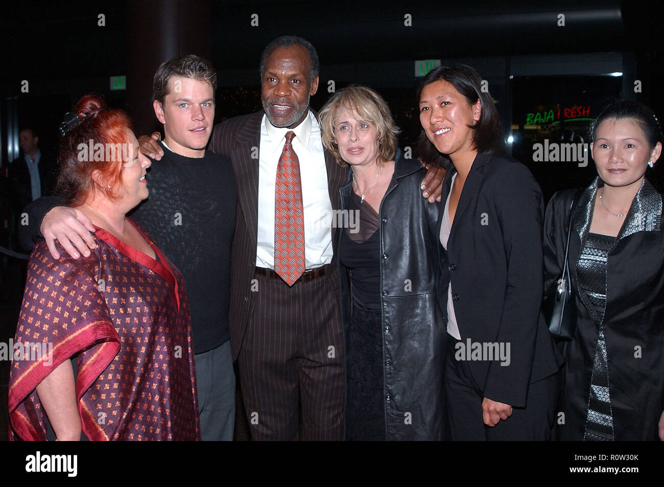 Matt Damon posing Danny Glover, the director Janine Hosking and the ...