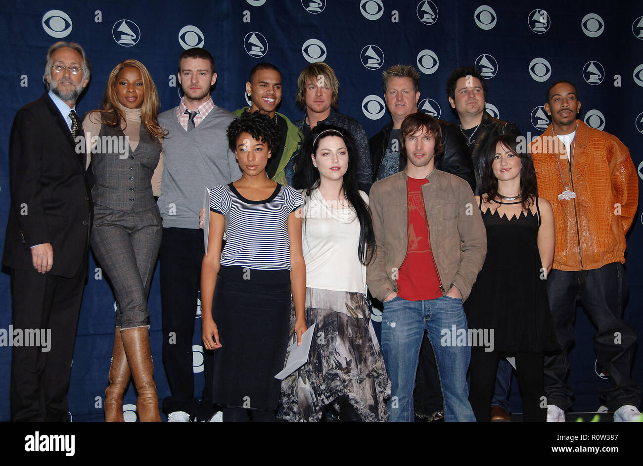 The presenters Mary J, Blige - Justin Timberlake - Chris Brown ...