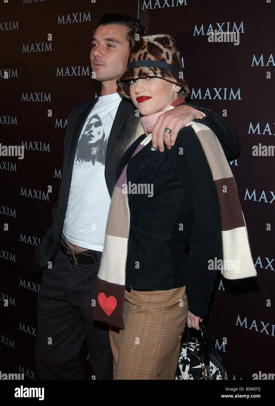 Gwen Stefani and husband Gavin Rossdale arriving at the Maxim Magazine ...