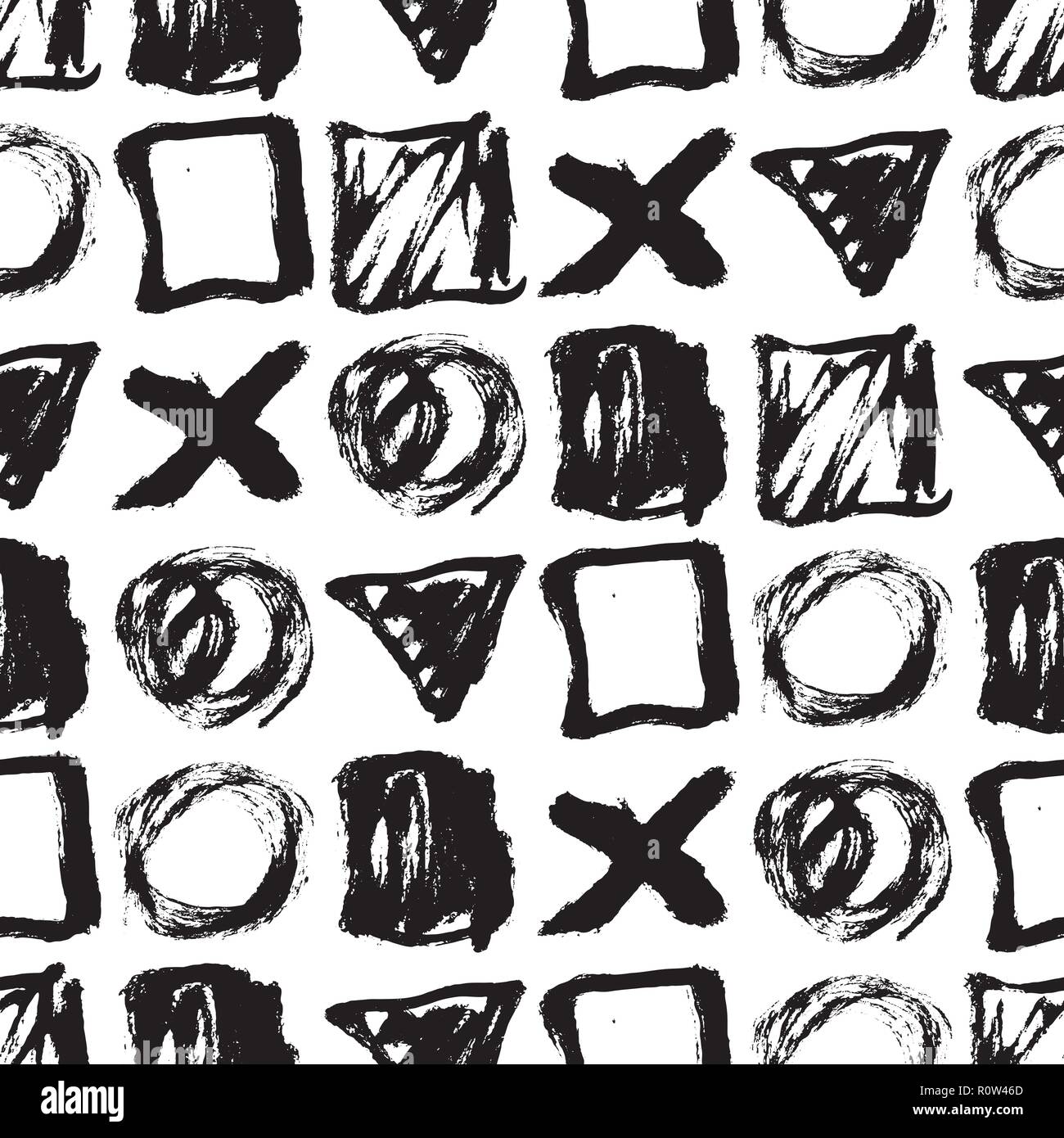 Seamless grunge cross ink Stock Vector Images - Alamy