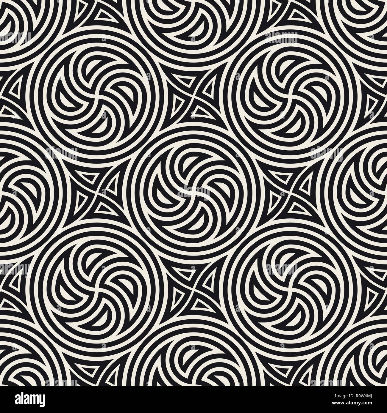 Black twirl pattern background hi-res stock photography and images - Alamy