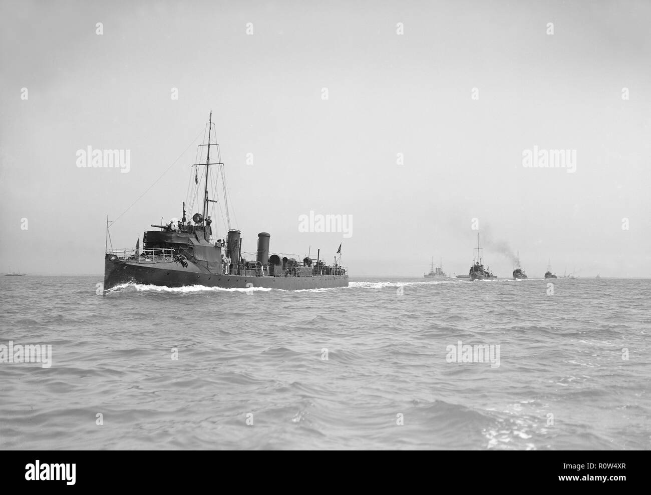 Line of Torpedo Boats under way, 1911. Creator: Kirk & Sons of Cowes ...