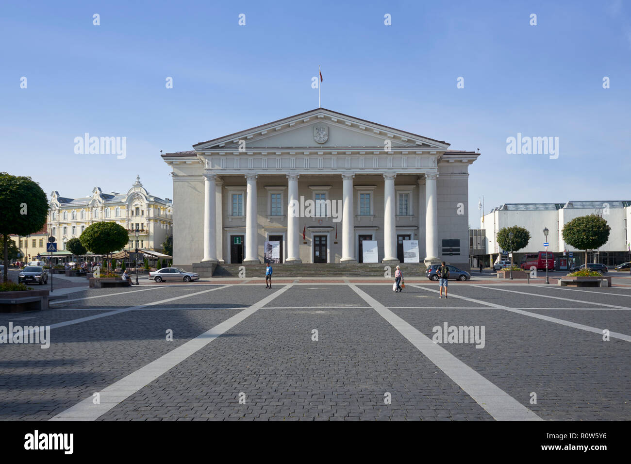 Lithuania, Vilnius Town Hall and square Stock Photo - Alamy