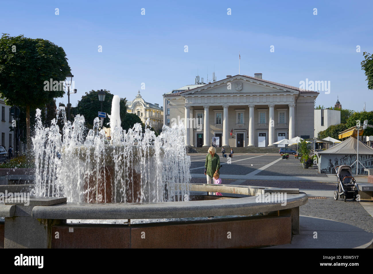 Lithuania, Vilnius Town Hall and square Stock Photo - Alamy