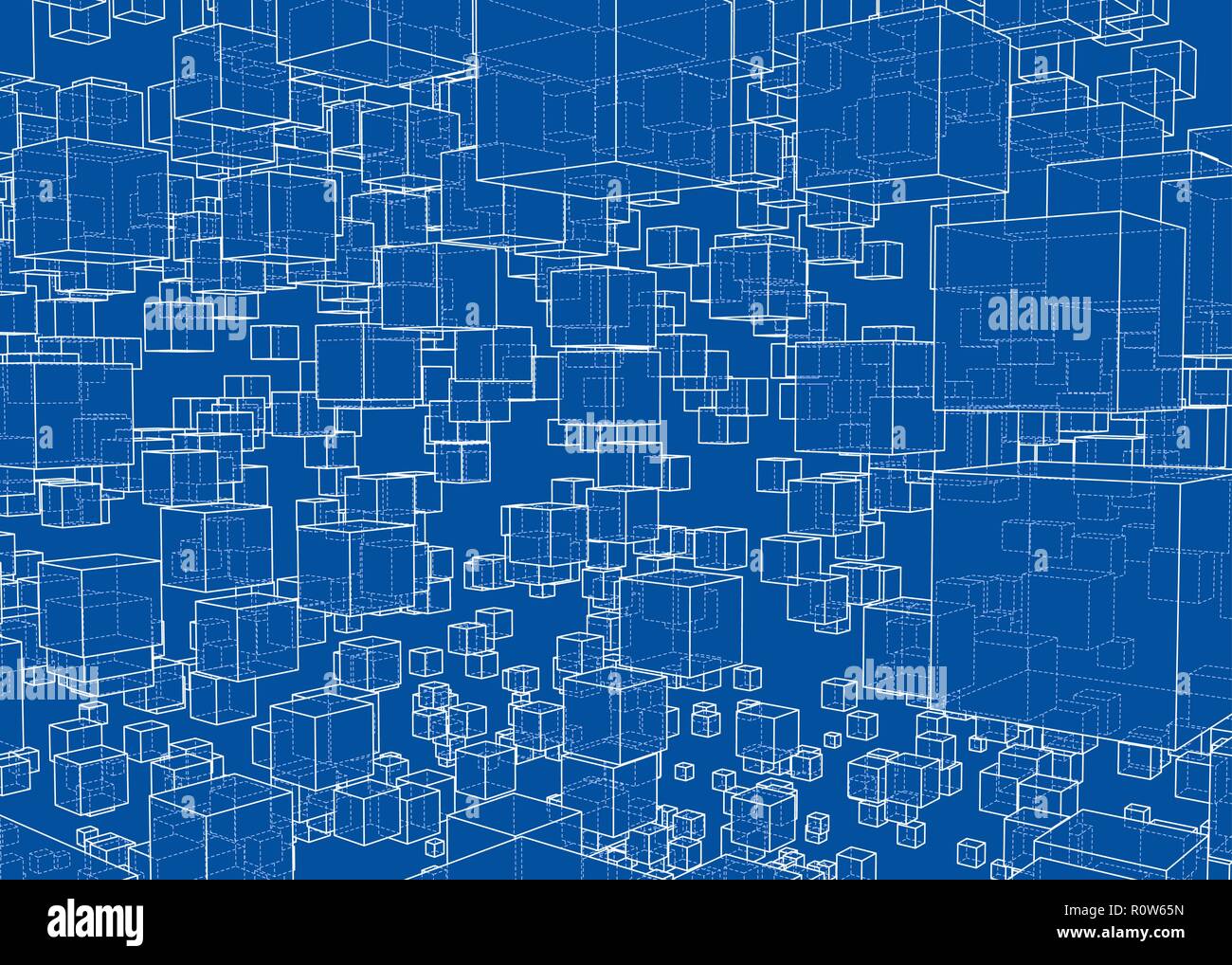 Vector Abstract Boxes Background Stock Vector Image And Art Alamy