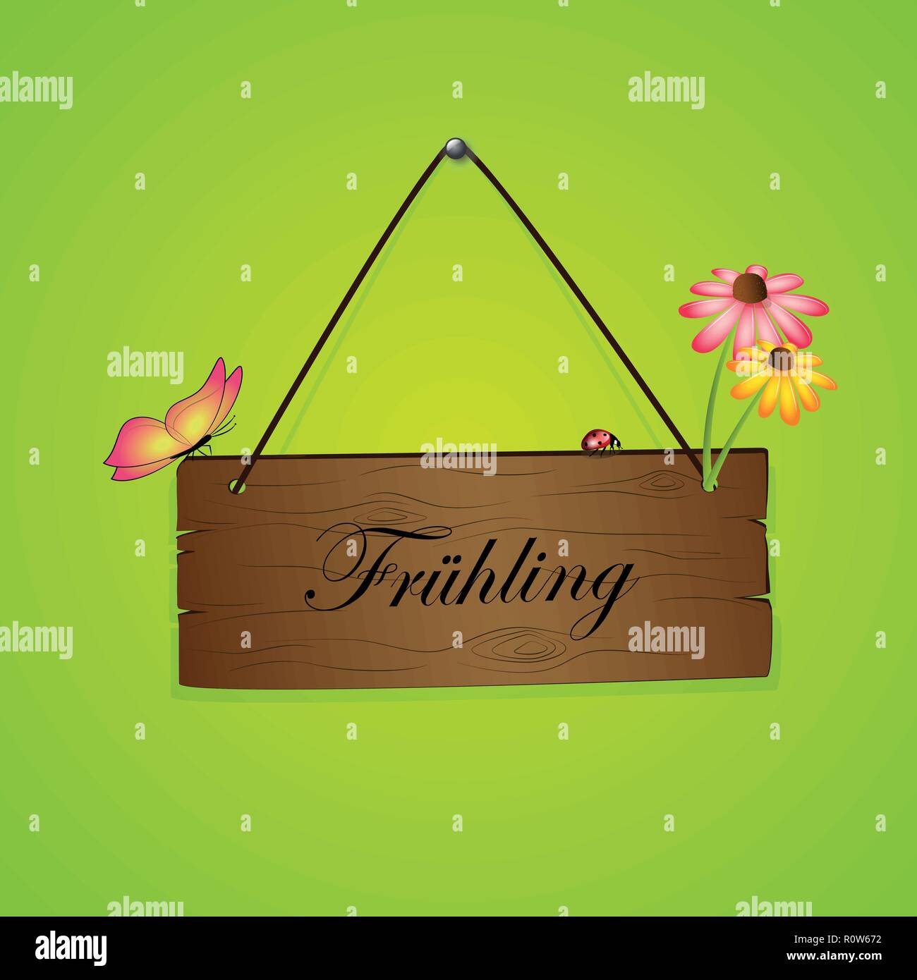 Butterfly garden sign Stock Vector Images - Alamy