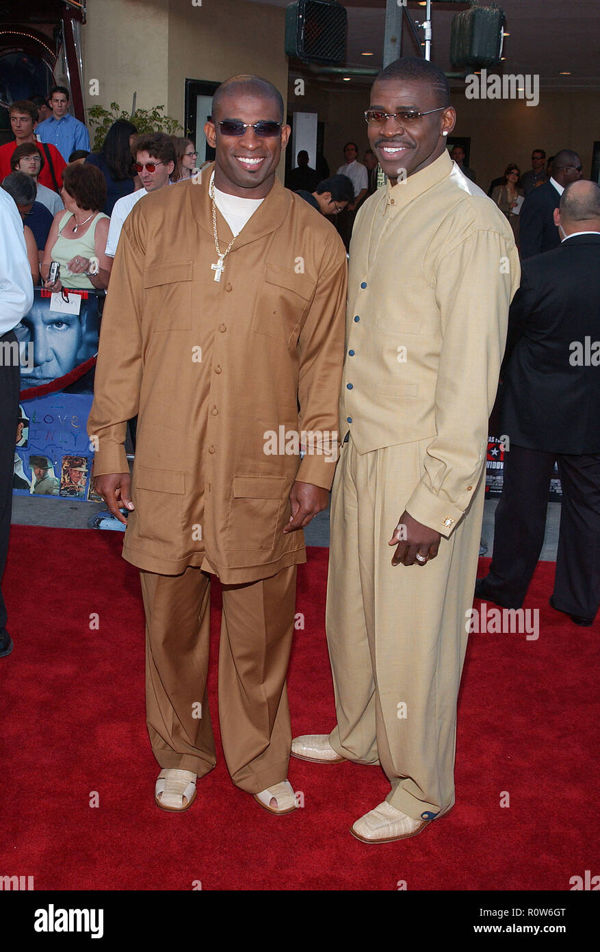 Michael Irving and Dion Sanders arriving at the premiere of "K-19: The ...