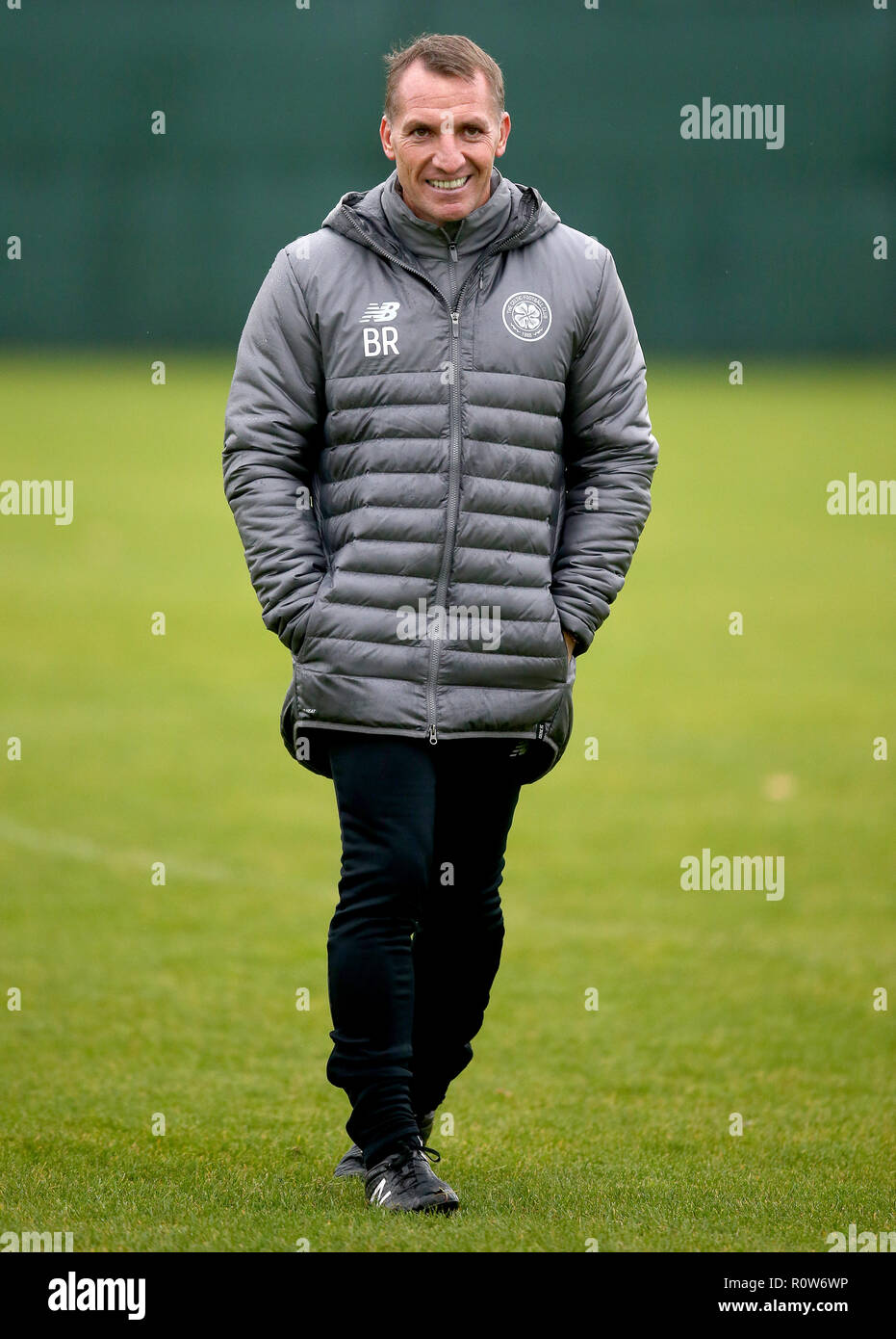 Celtic's manager Brendan Rodgers during the training session at ...